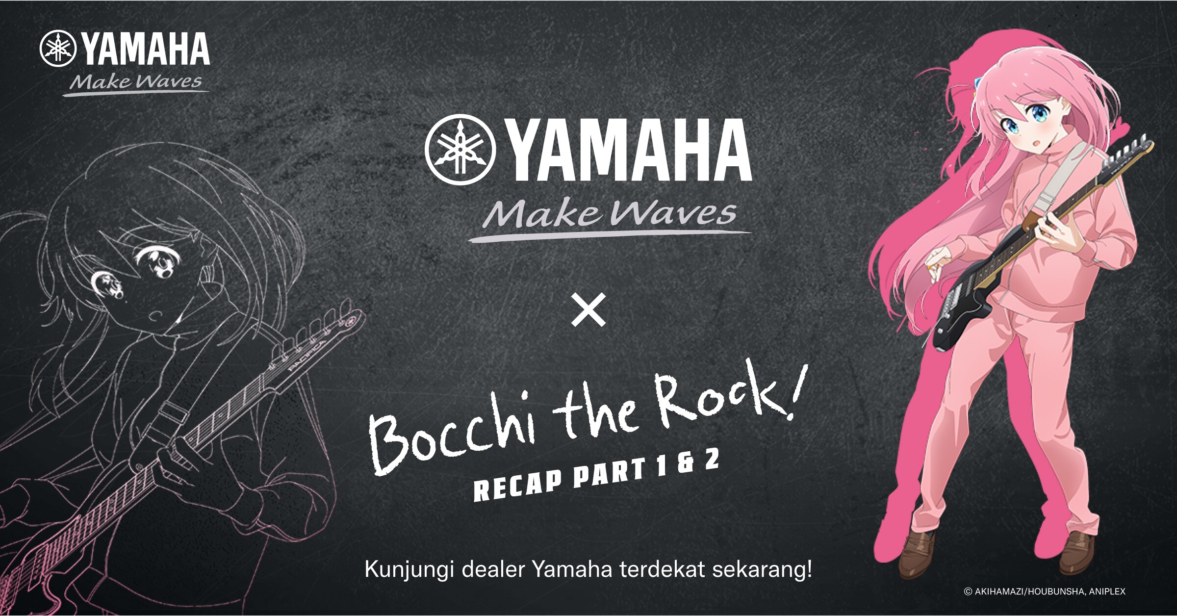 Kolaborasi Yamaha X Bocchi The Rock!