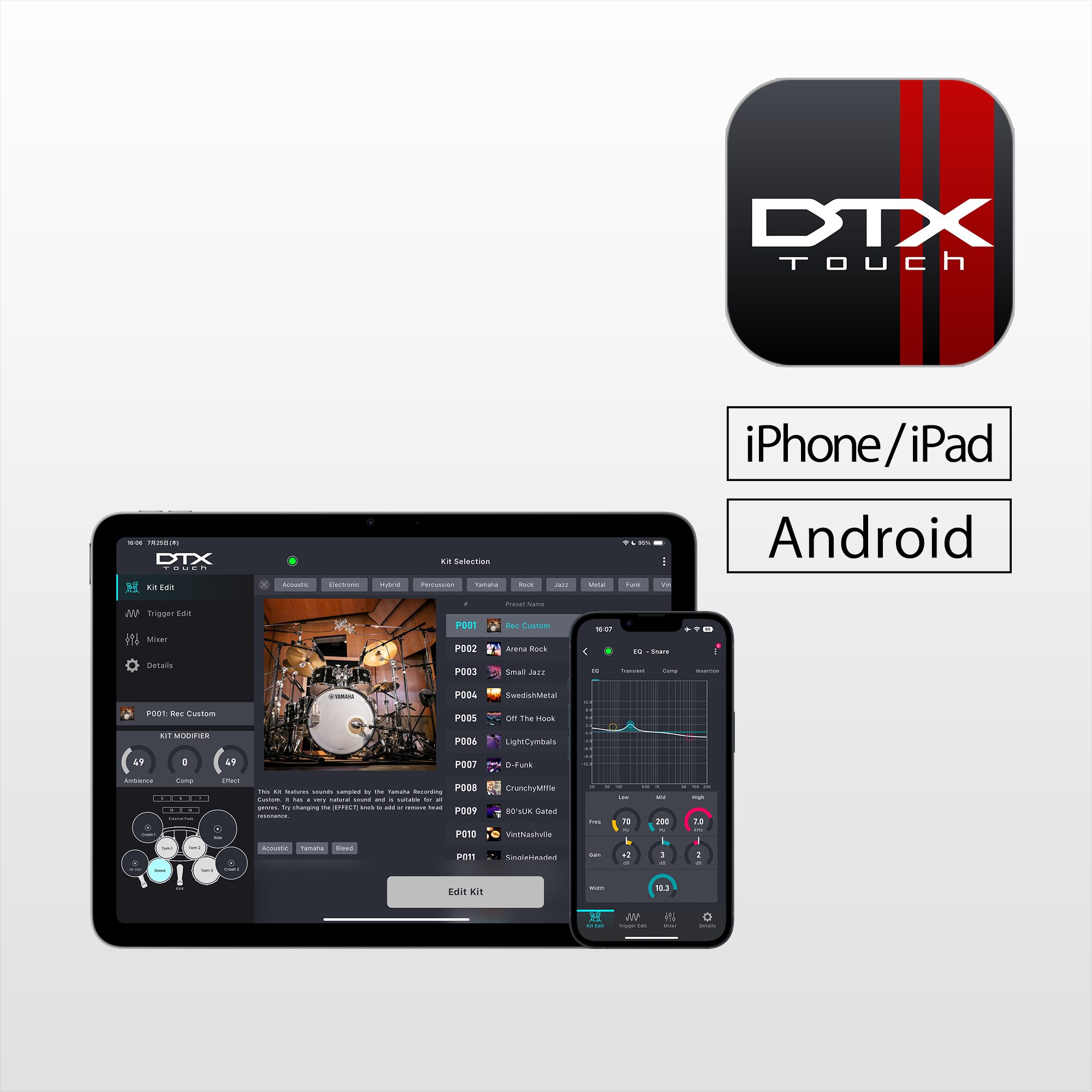 DTX Touch - Spesifikasi - Apps - Drum Elektronik - Drum - Alat Musik ...